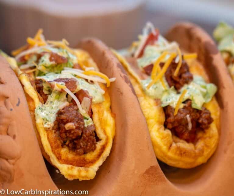 Keto Chaffle Tacos Recipe - Low Carb Inspirations