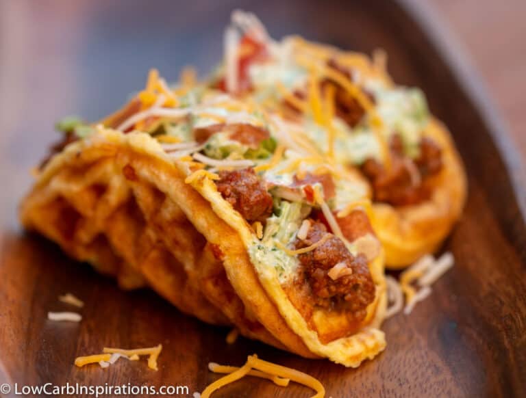 Keto Chaffle Tacos Recipe - Low Carb Inspirations