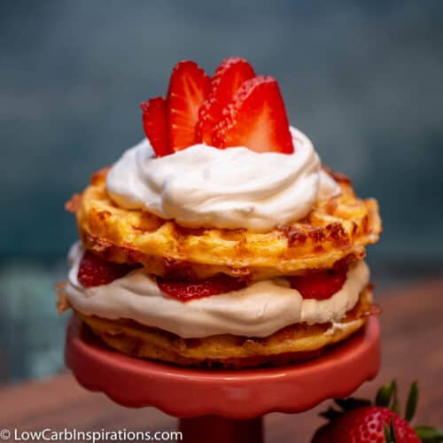 Strawberry Shortcake Chaffle Recipe - Low Carb Inspirations