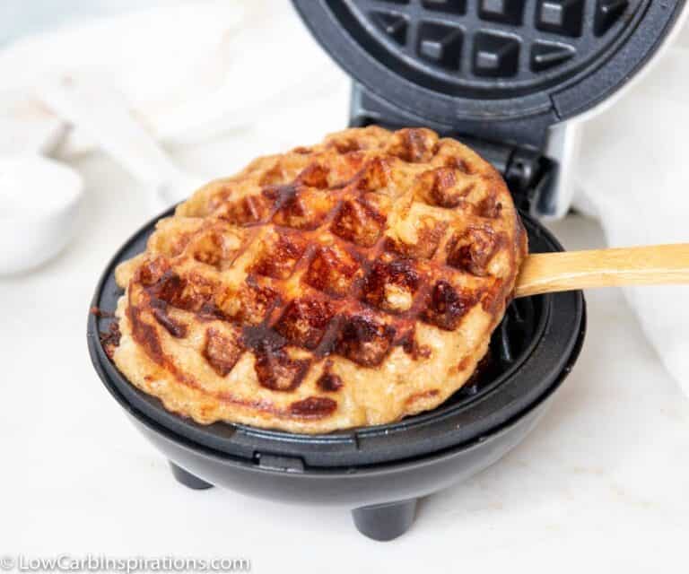 Keto "Apple" Fritter Chaffles - Low Carb Inspirations