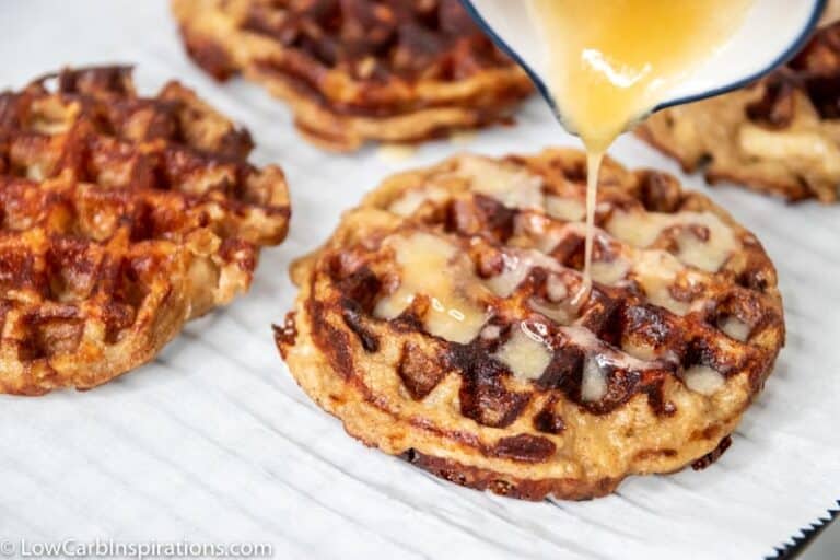Keto "Apple" Fritter Chaffles - Low Carb Inspirations