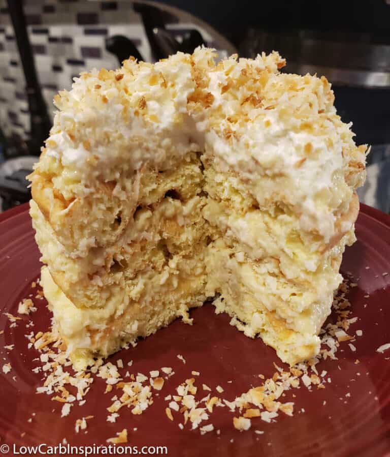 Coconut Cream Cake Chaffle Recipe - Low Carb Inspirations