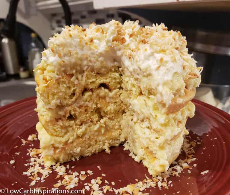 Coconut Cream Cake Chaffle Recipe - Low Carb Inspirations
