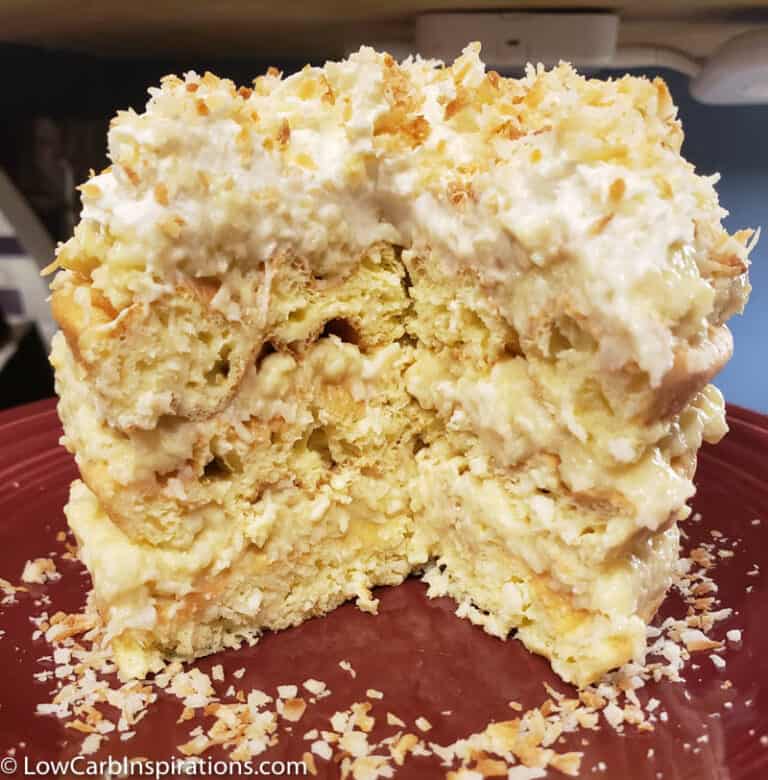 Coconut Cream Cake Chaffle Recipe - Low Carb Inspirations