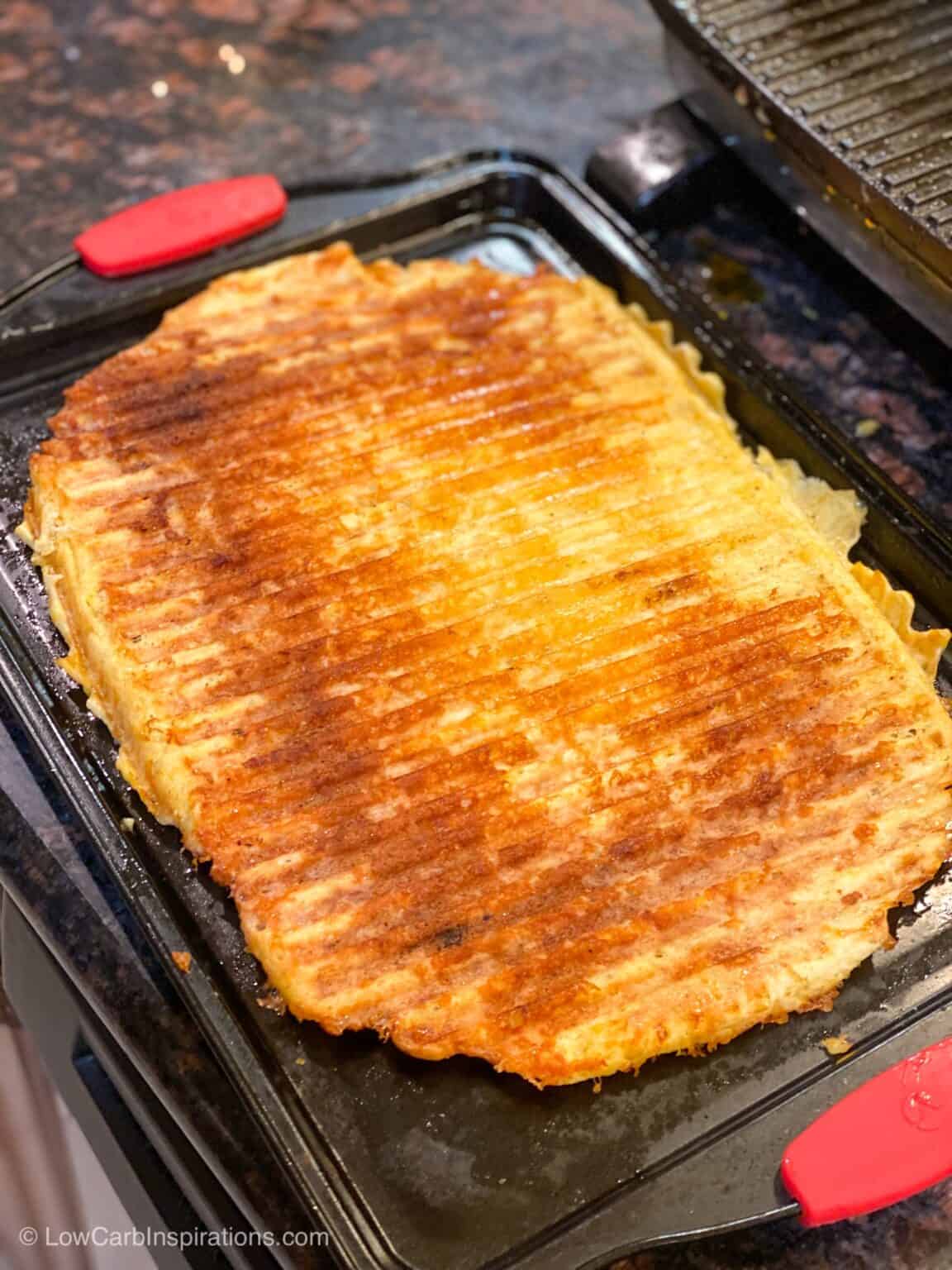 Keto Flatbread made in Panini Maker - Low Carb Inspirations