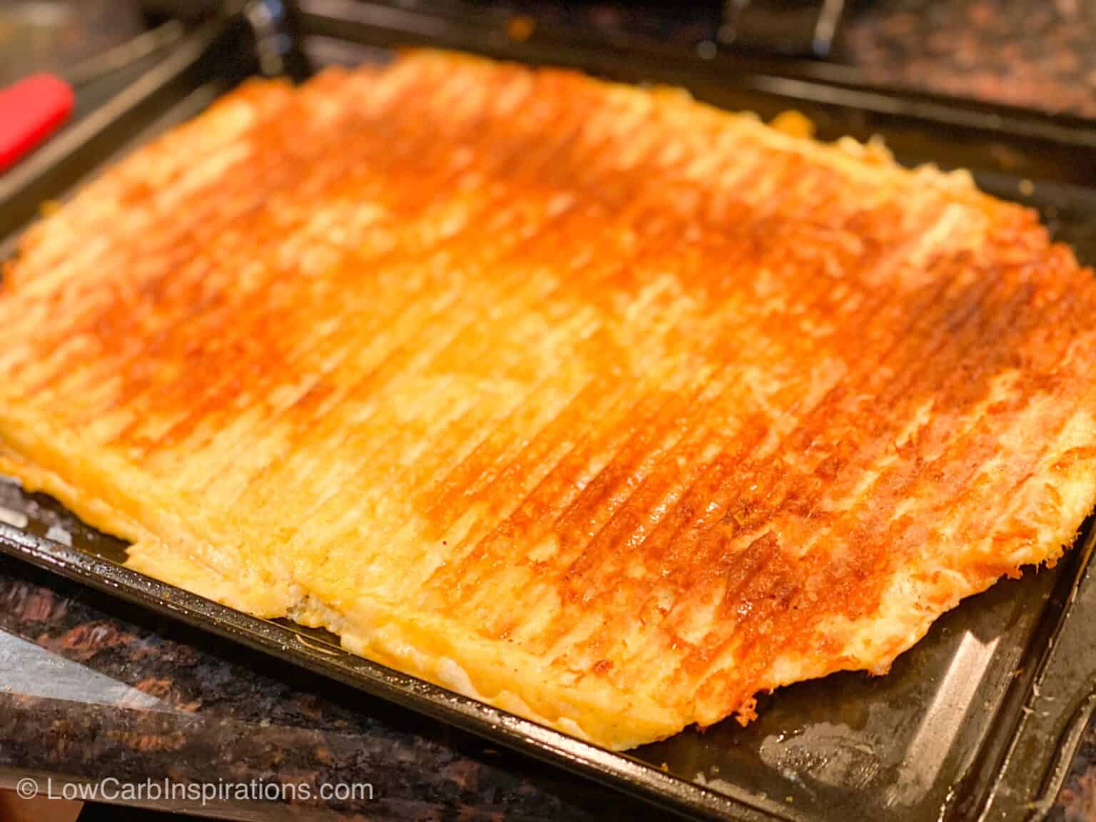 Keto Flatbread made in Panini Maker - Low Carb Inspirations