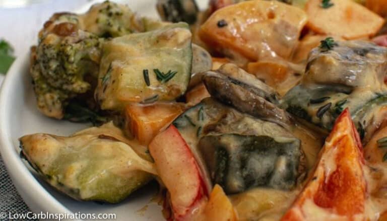 Cheesy Roasted Vegetable Recipe - Low Carb Inspirations