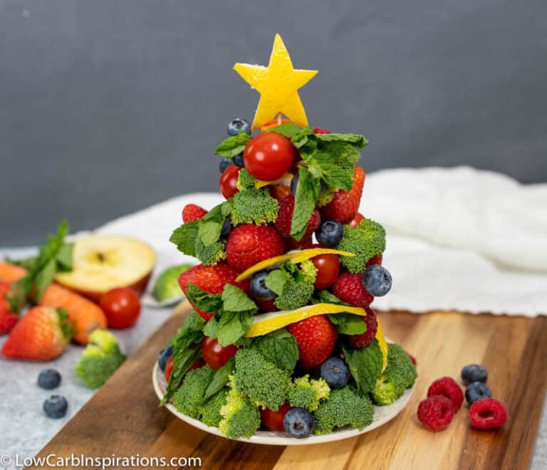 Keto Friendly Fruit Christmas Tree - Low Carb Inspirations