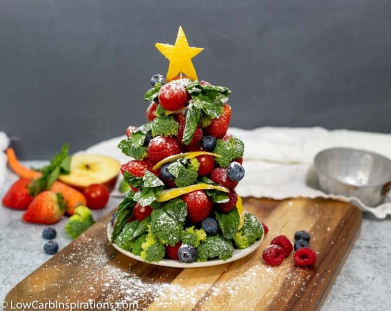 Keto Friendly Fruit Christmas Tree - Low Carb Inspirations