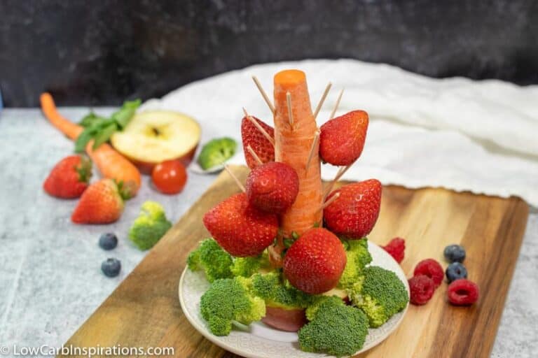 Keto Friendly Fruit Christmas Tree - Low Carb Inspirations