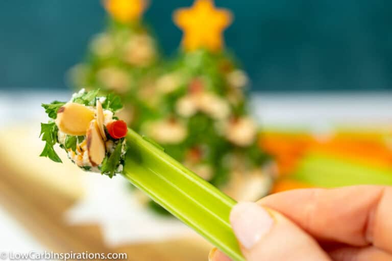 Keto Vegetable Christmas Tree - Low Carb Inspirations