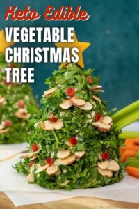 Keto Vegetable Christmas Tree - Low Carb Inspirations