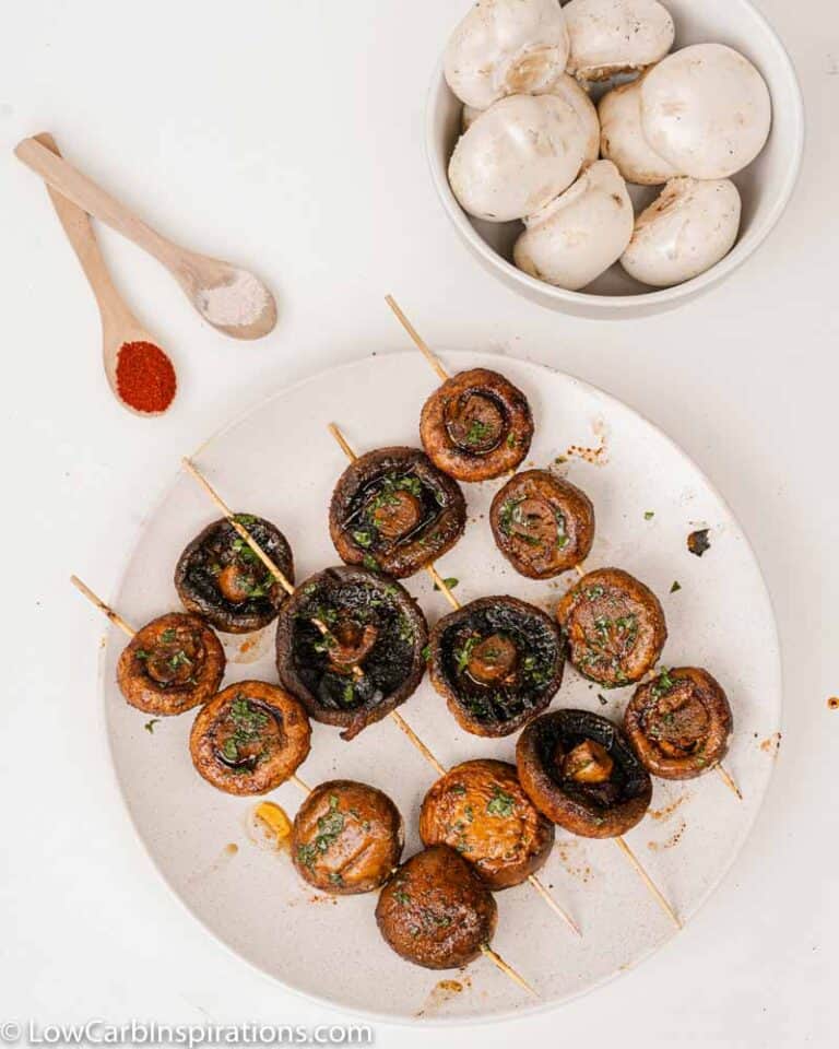BBQ Grilled Mushrooms Recipe - Low Carb Inspirations