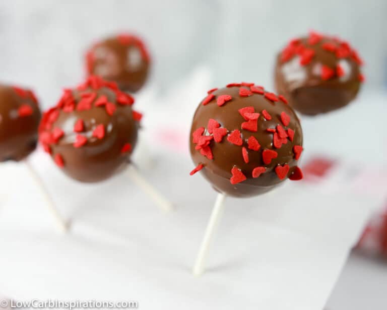 Keto Chocolate Cake Pops Recipe - Low Carb Inspirations