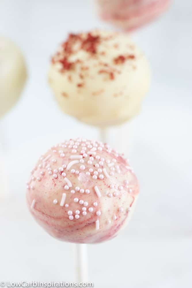 Keto Red Velvet Cake Pop Recipe - Low Carb Inspirations