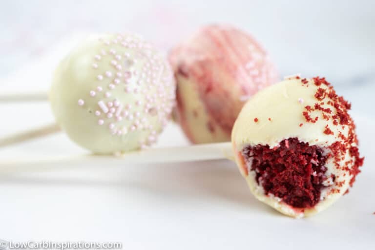 Keto Red Velvet Cake Pop Recipe - Low Carb Inspirations