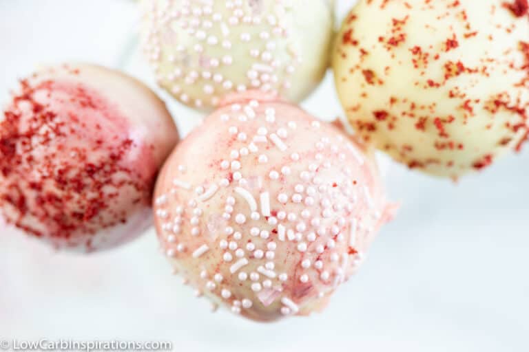 Keto Red Velvet Cake Pop Recipe - Low Carb Inspirations