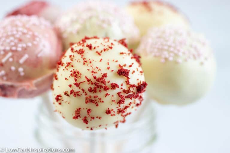 Keto Red Velvet Cake Pop Recipe - Low Carb Inspirations