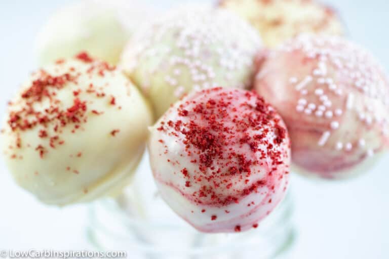 Keto Red Velvet Cake Pop Recipe - Low Carb Inspirations