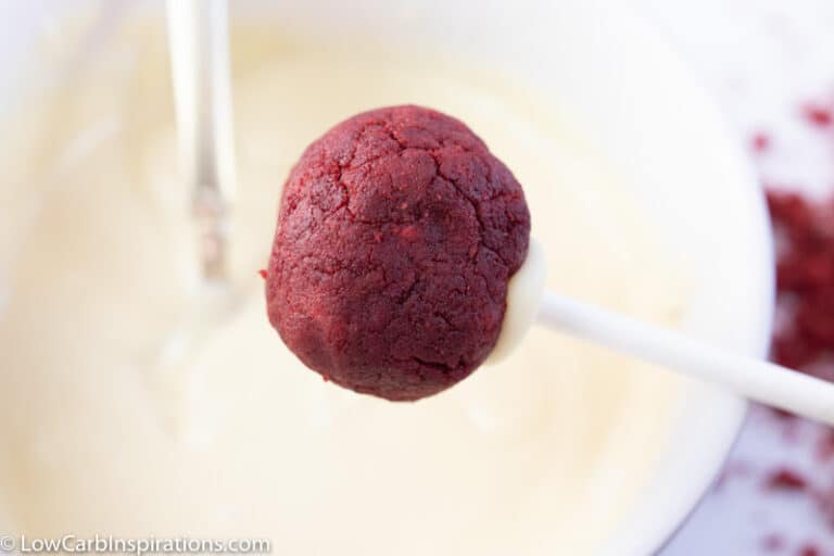 Keto Red Velvet Cake Pop Recipe - Low Carb Inspirations