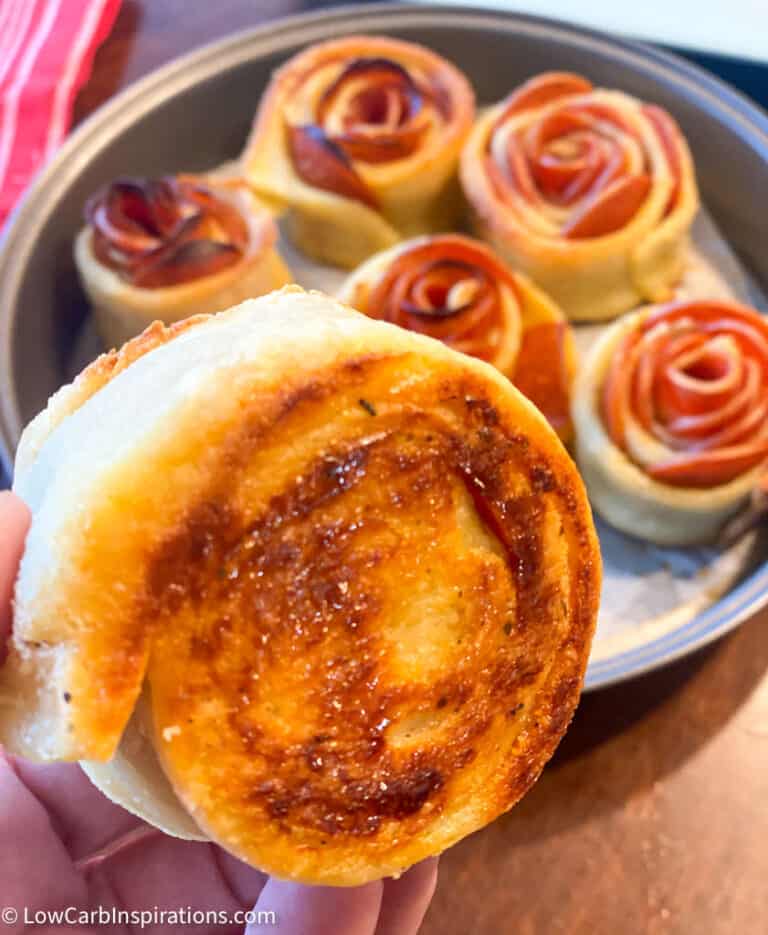 Keto Pepperoni Pizza Roses - Low Carb Inspirations
