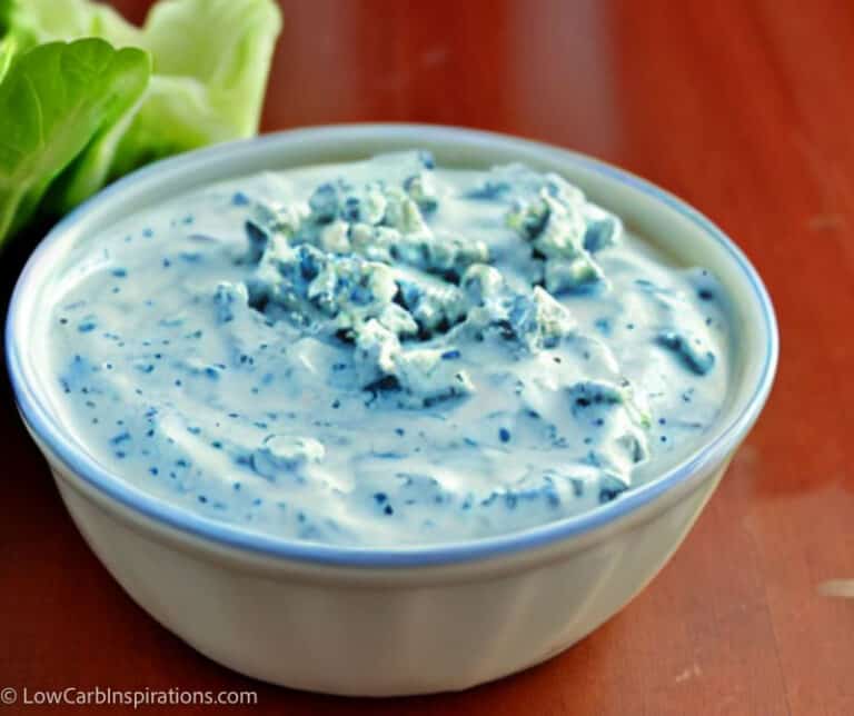 Easy Homemade Blue Cheese Dressing in Just 5 Minutes! - Low Carb ...