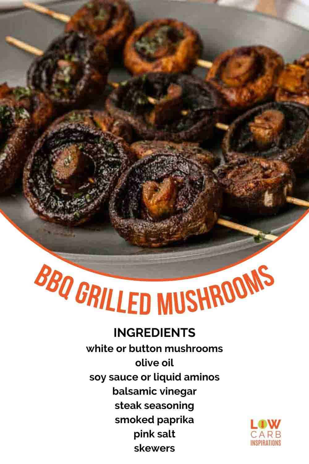 BBQ Grilled Mushrooms Recipe - Low Carb Inspirations