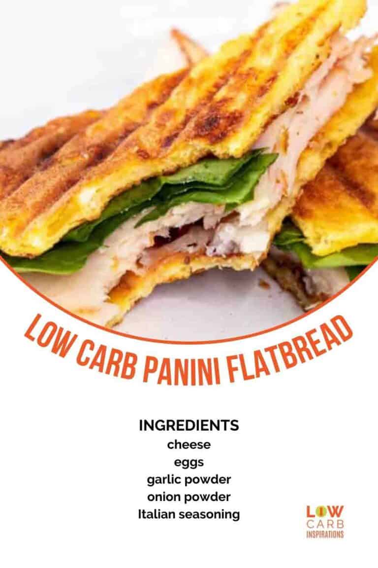 Keto Flatbread made in Panini Maker - Low Carb Inspirations